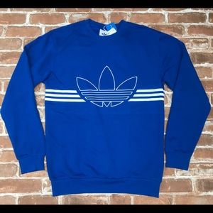 adidas | Shirts | Adidas Outline Crew Fleece | Poshmark